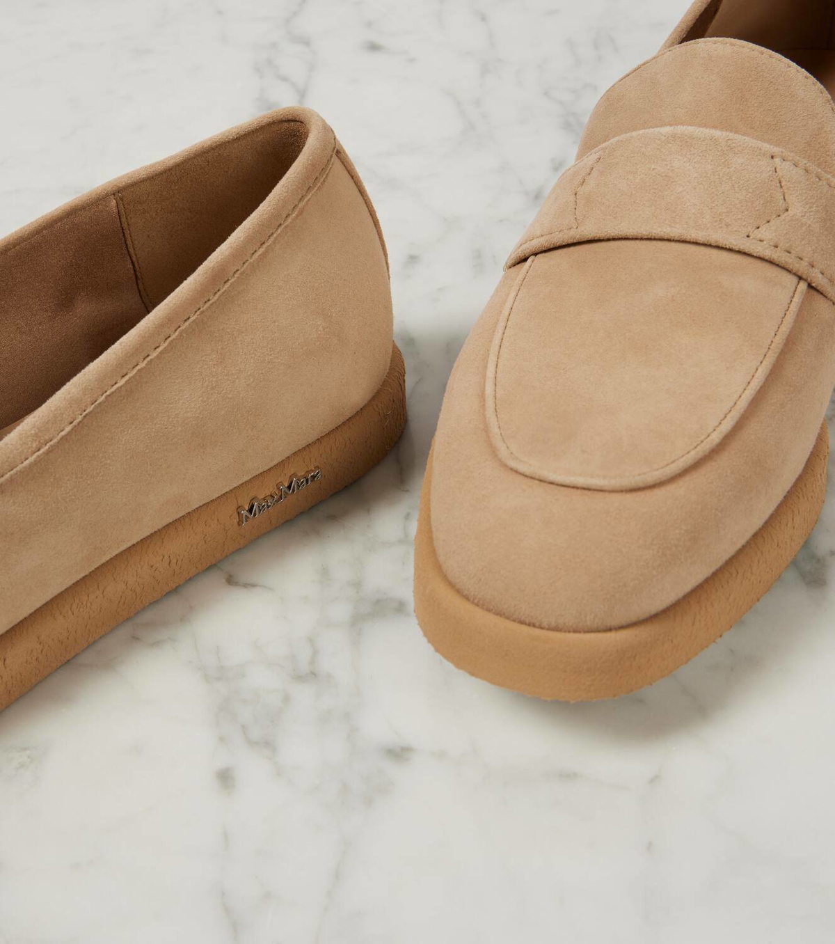 Max Mara Softmoc suede loafers Max Mara