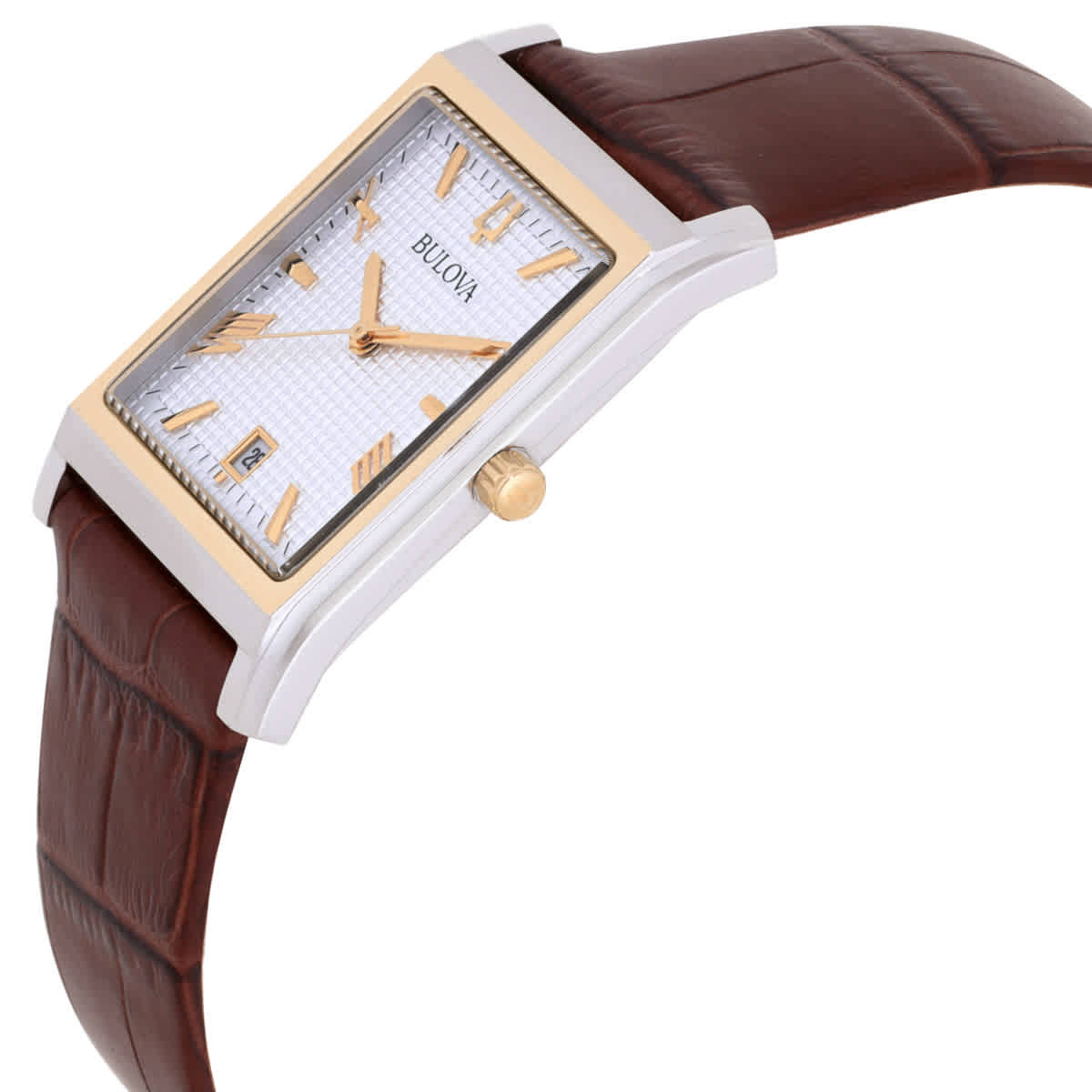 Bulova Sutton Quartz Silver Dial Mens Watch 98B430 Bulova