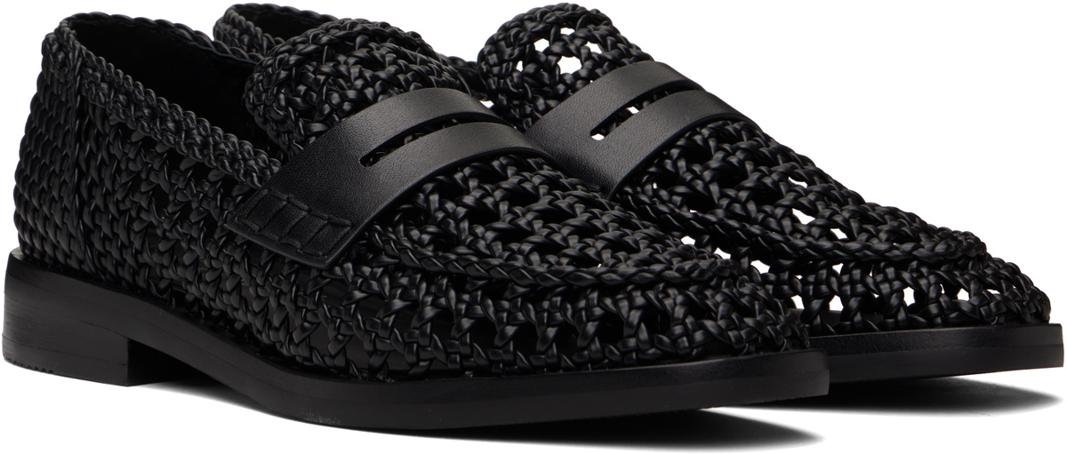 3.1 Phillip Lim Black Alexa Macrame Loafers 3.1 Phillip Lim