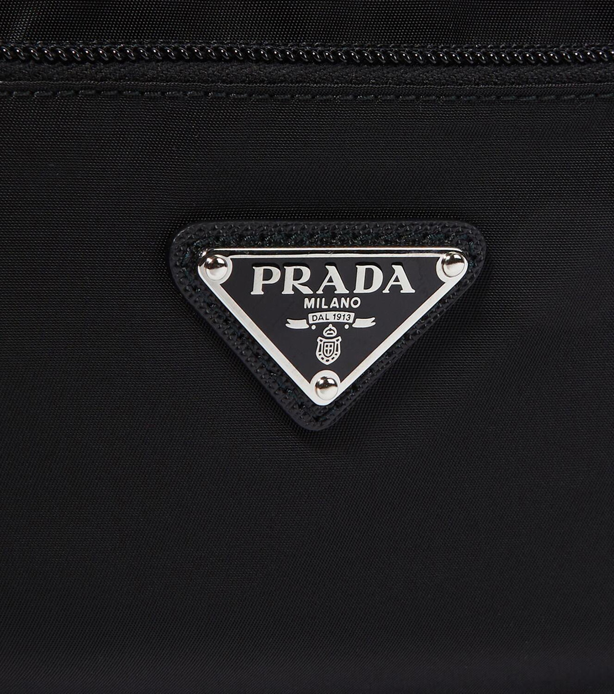 Prada Re-Nylon leather-trimmed toiletry bag Prada