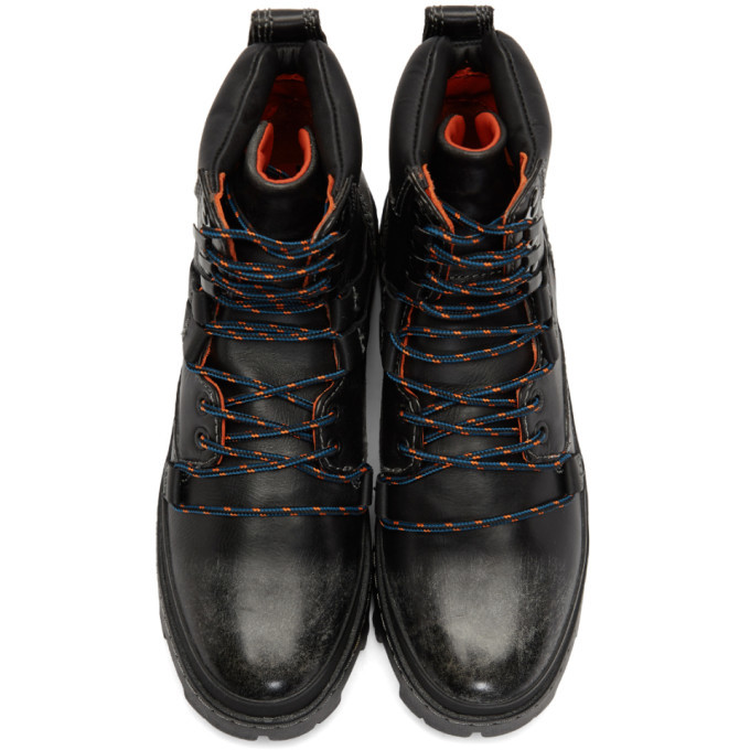 Diesel Black D-Vibe Hiking Boots Diesel