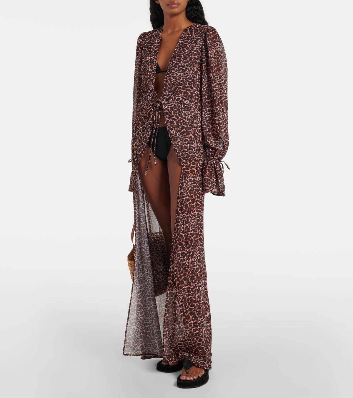 Bananhot Leopard-print beach cover-up Bananhot