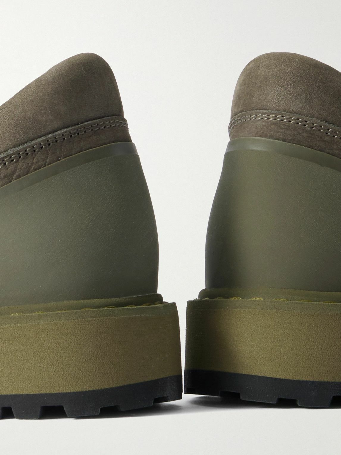Diemme - Cornaro Rubber and Nubuck-Trimmed Suede Boots - Gray Diemme