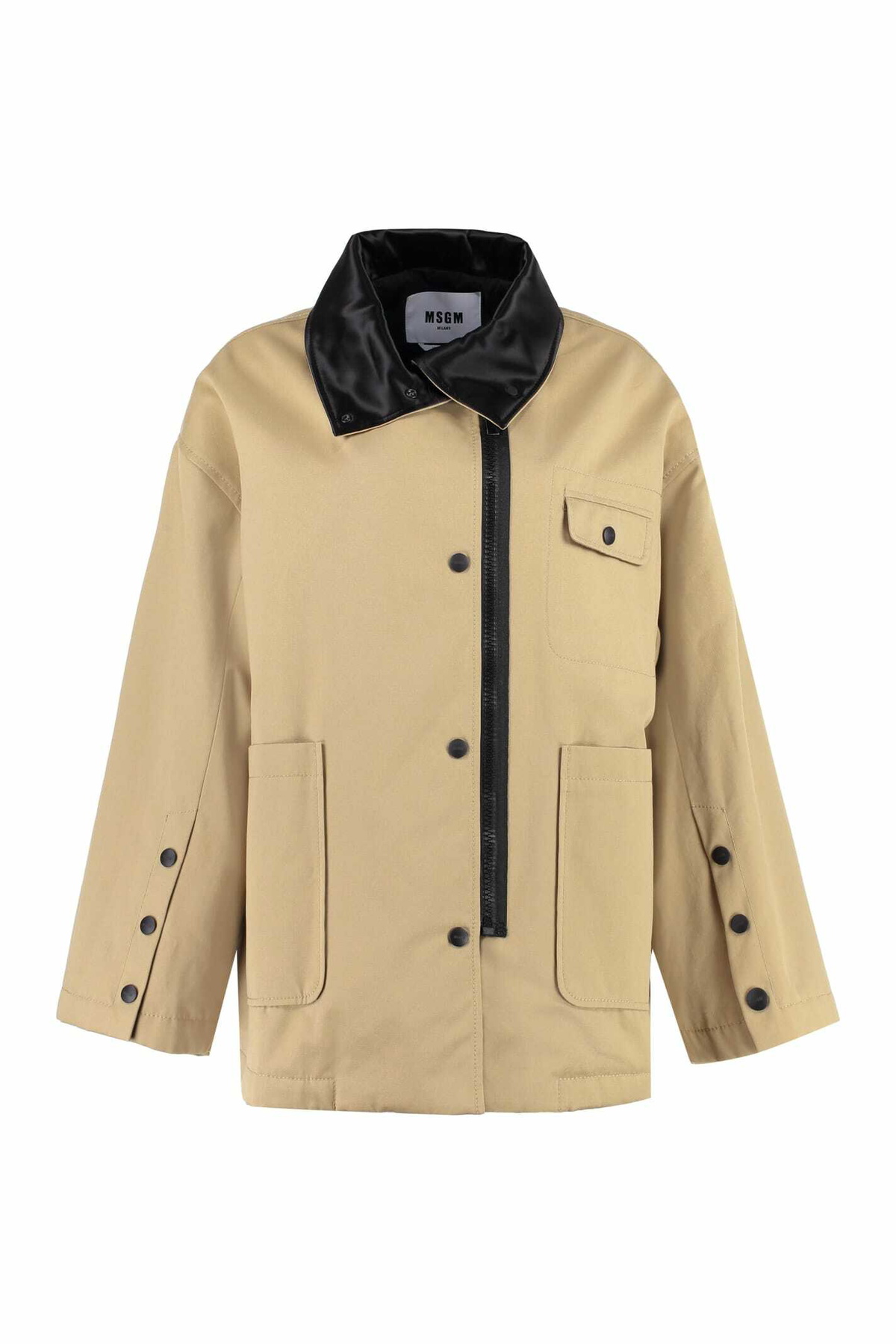 MSGM Padded Jacket With Zip And Snaps MSGM