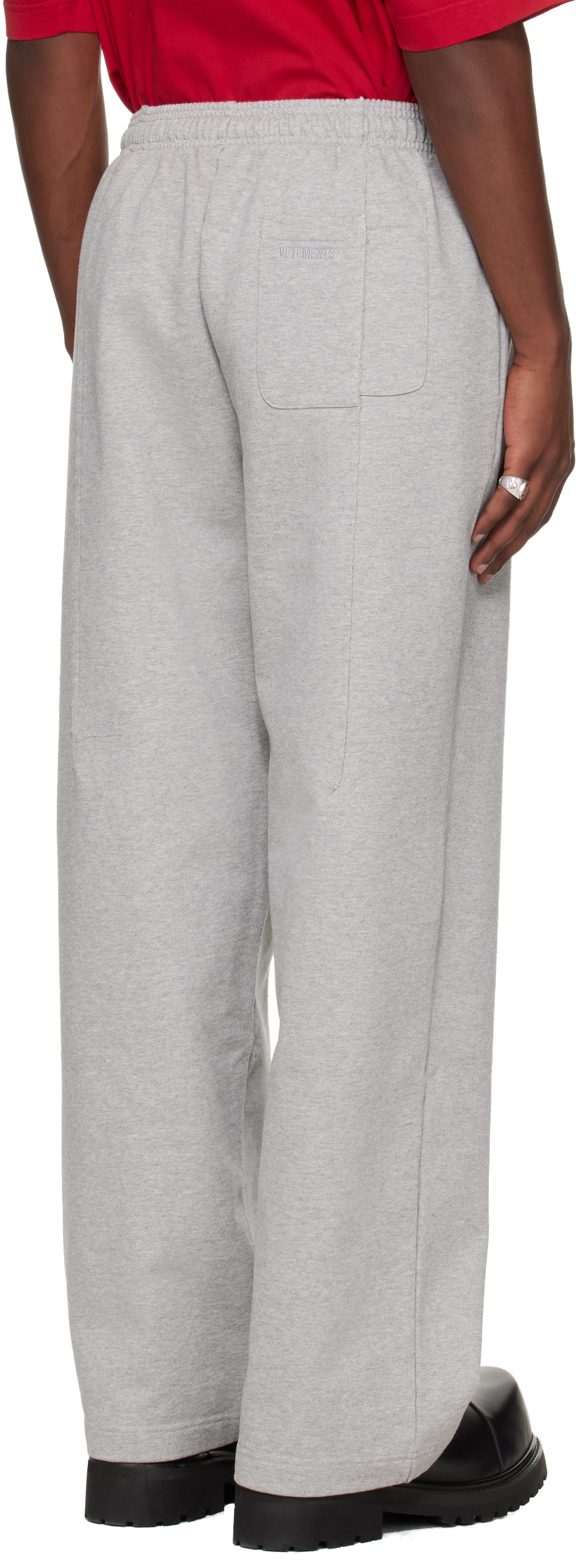 VETEMENTS Gray Cut Sweatpants Vetements