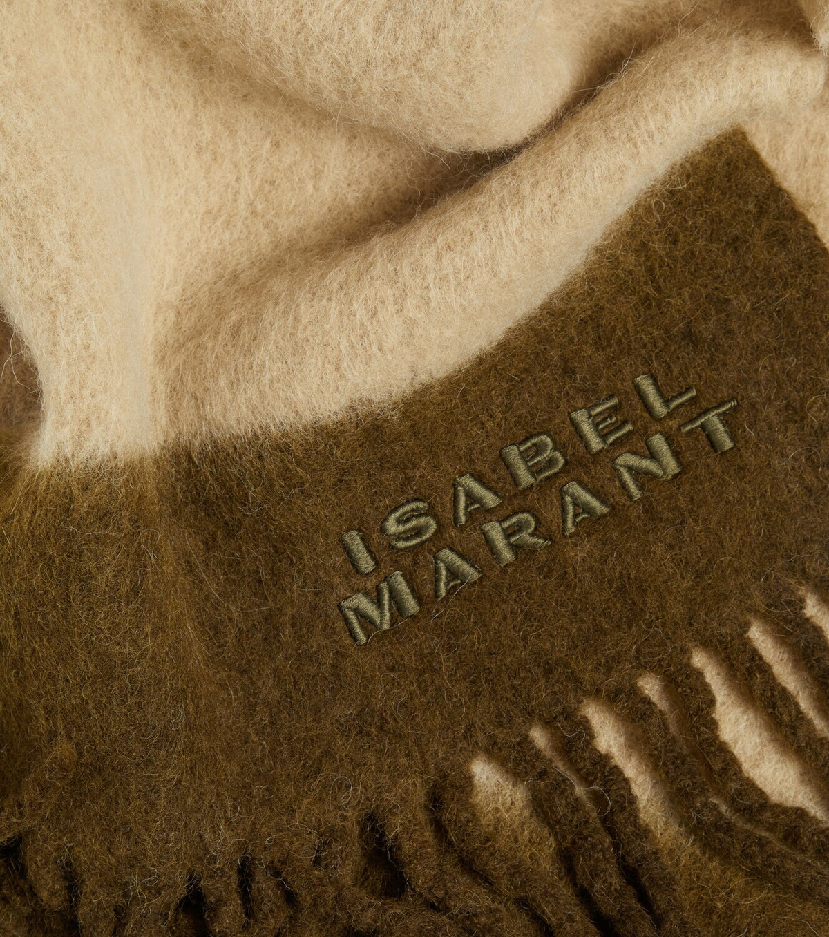 Isabel Marant Embroidered wool-blend scarf Isabel Marant