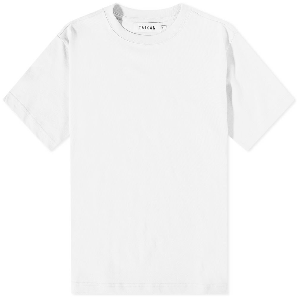 Taikan Men's Plain Heavyweight T-Shirt in White Taikan