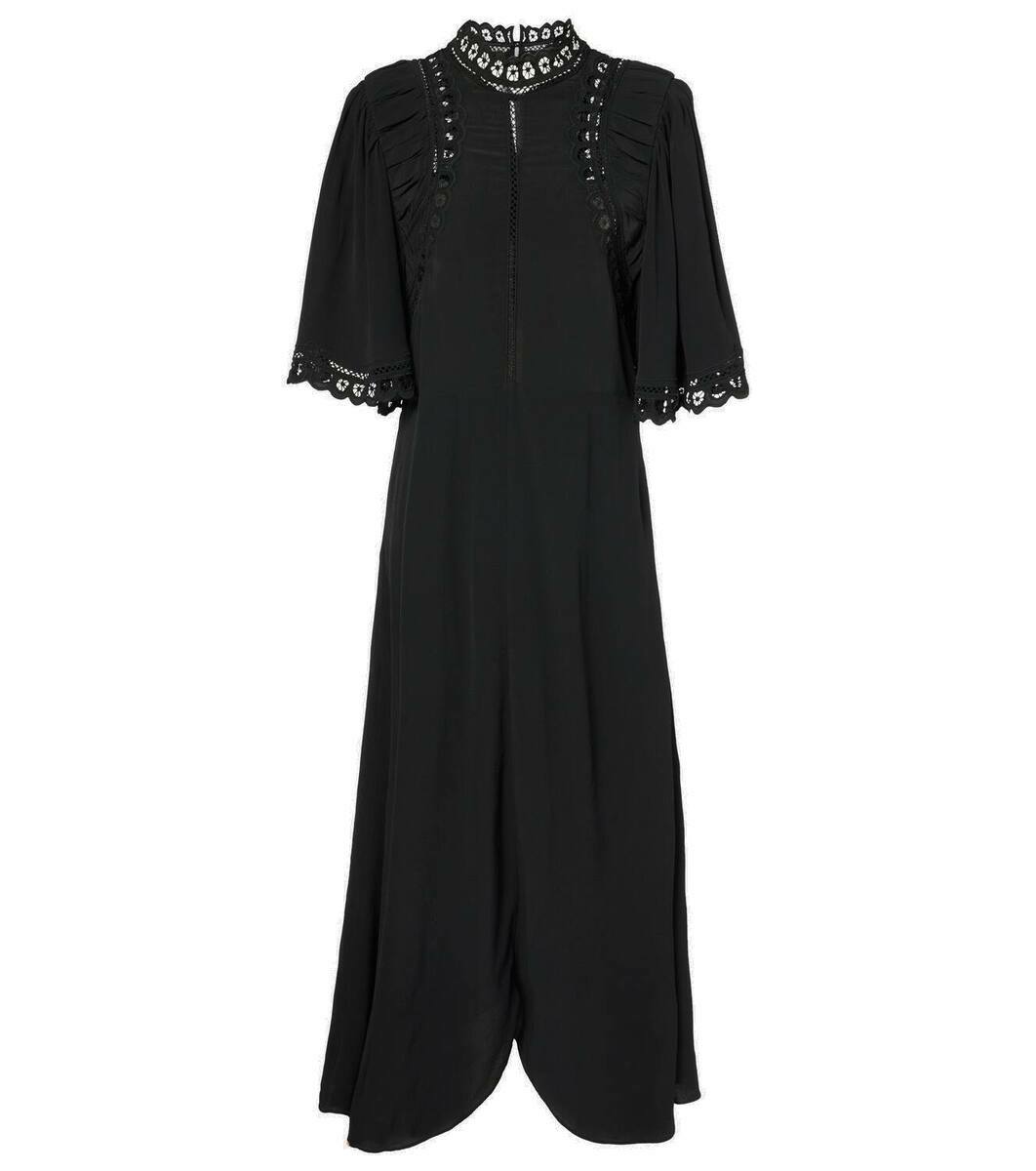 Marant Etoile Elidia lace-trimmed midi dress Isabel Marant Etoile