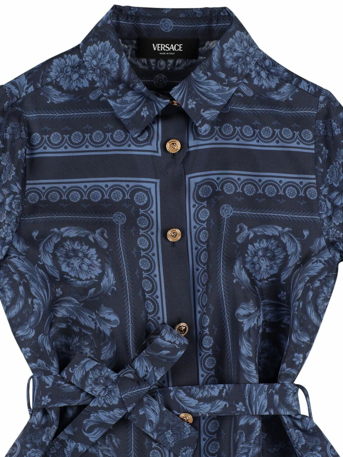 VERSACE Barocco Silk Twill Dress Versace