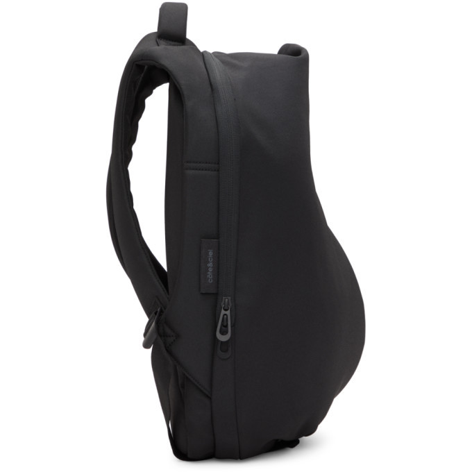 Cote and Ciel Black EcoYarn Small Isar Backpack Cote & Ciel