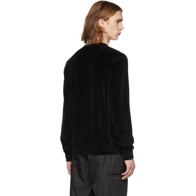 Hugo Black Velour Sweatshirt Hugo Boss