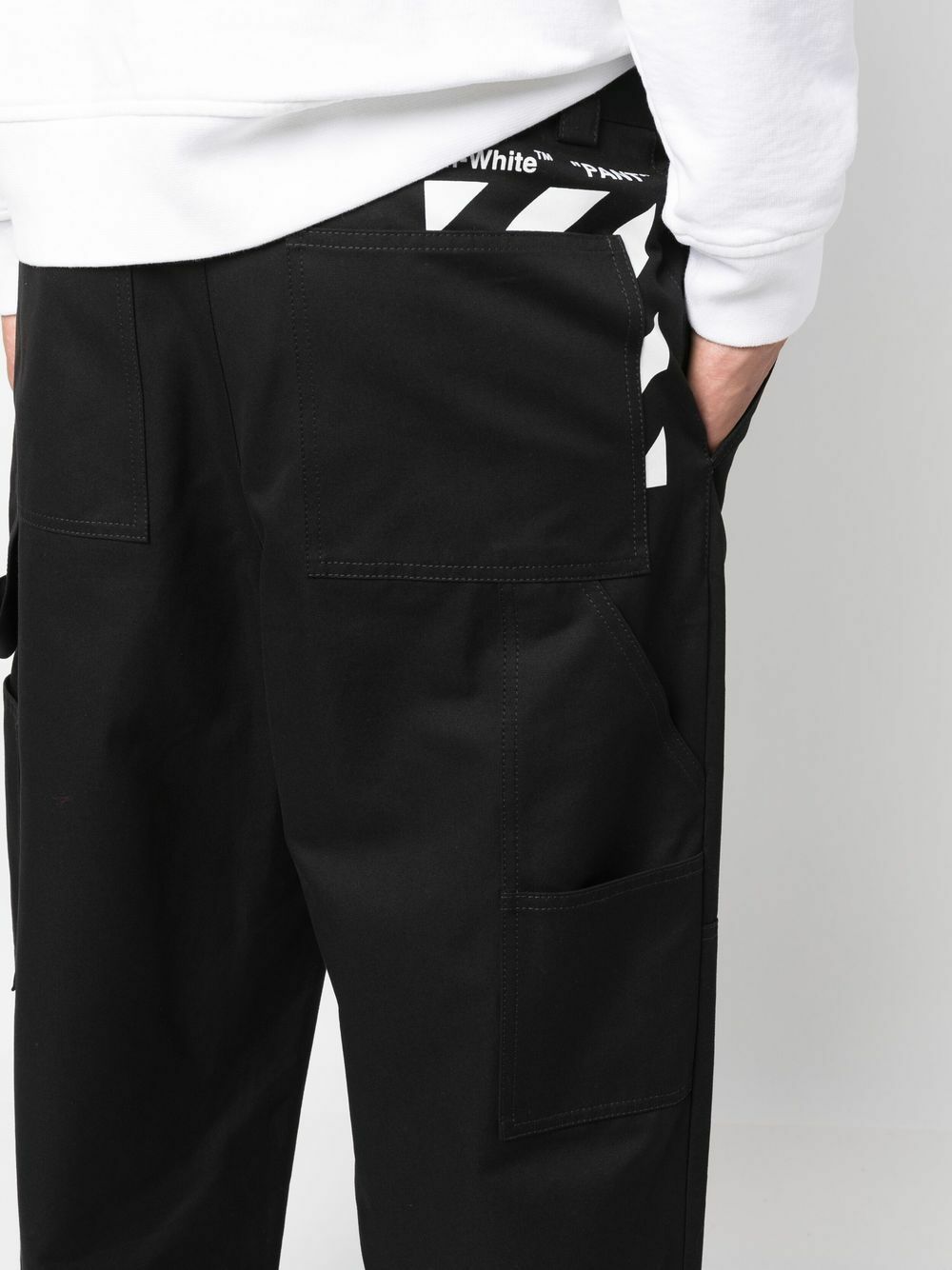 OFF-WHITE - Diagonal Pocket Carpenter Pants Off-White