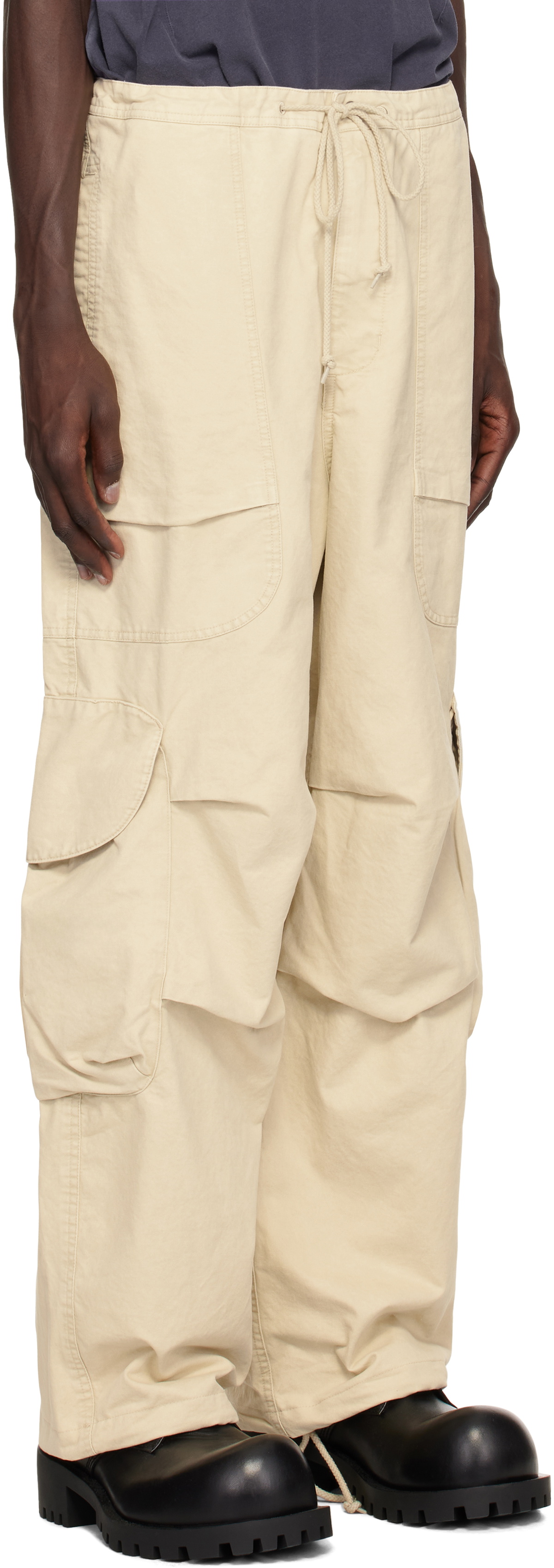 Entire Studios Beige Freight Cargo Pants Entire Studios