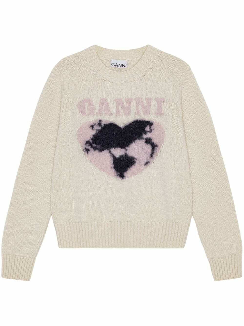 GANNI - Wool Crewneck Jumper GANNI