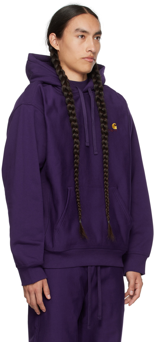 Carhartt Work In Progress Purple American Script Hoodie Carhartt WIP