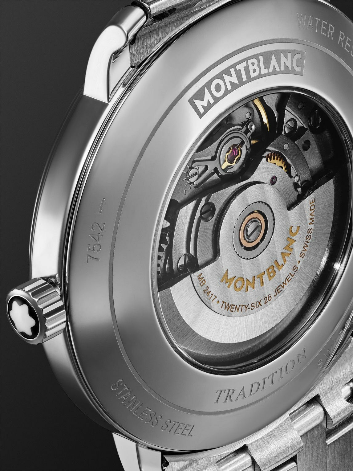 Montblanc - Tradition Date Automatic 40mm Stainless Steel Watch, Ref ...