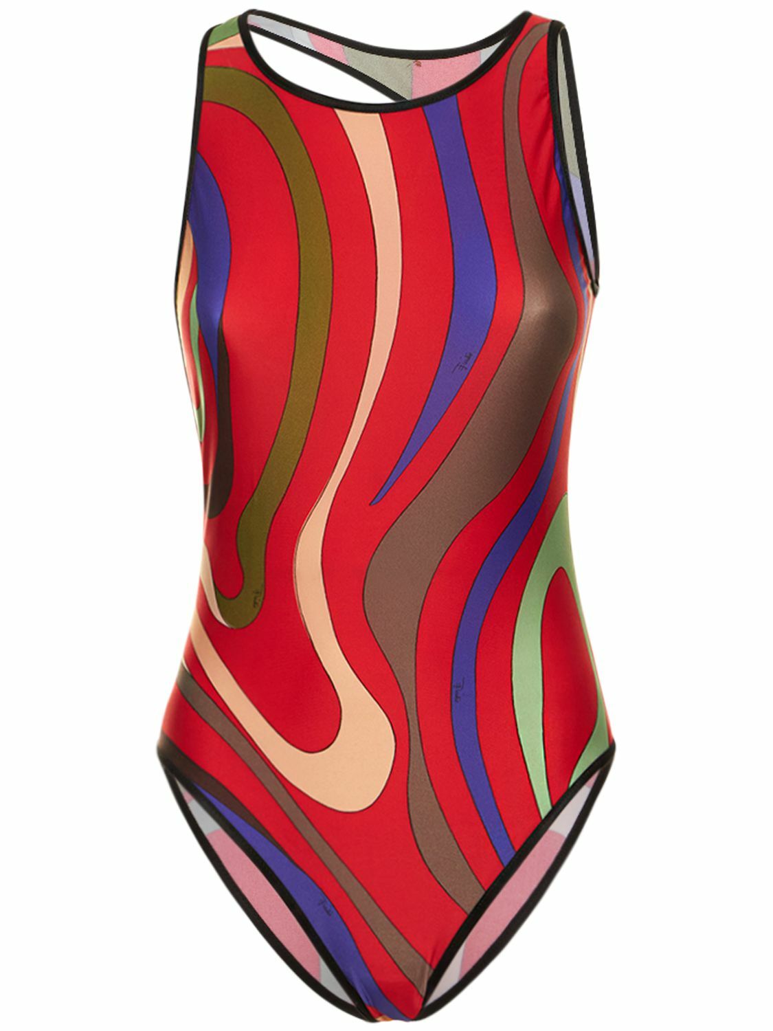 PUCCI Marmo Print Onepiece Swimsuit Emilio Pucci PUCCI Marmo Print Onepiece Swimsuit Emilio Pucci