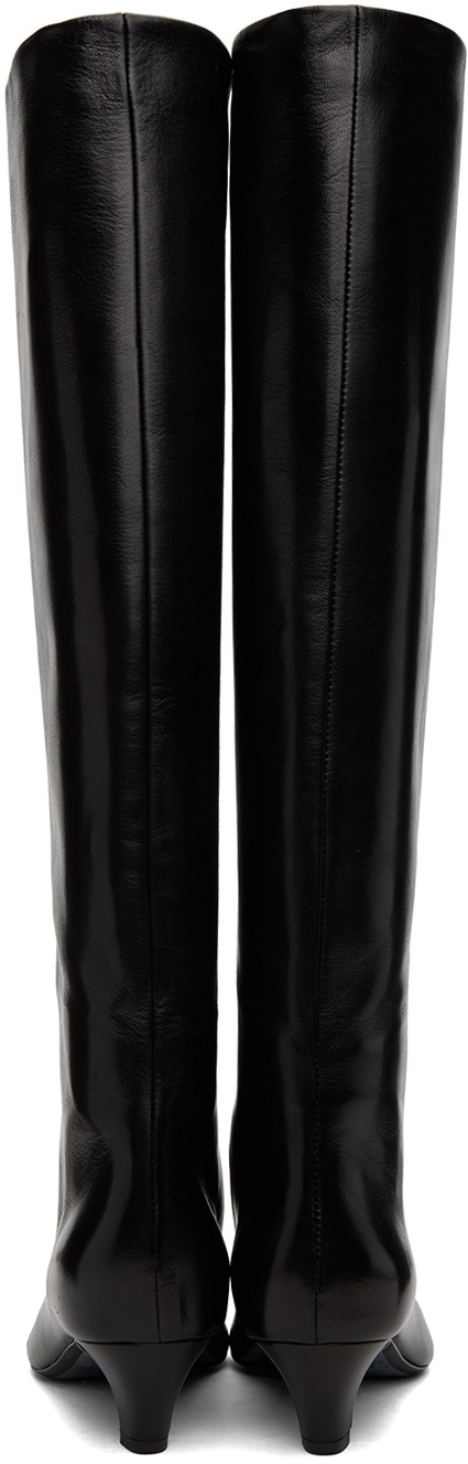 KHAITE Black 'The Davis' Boots Khaite