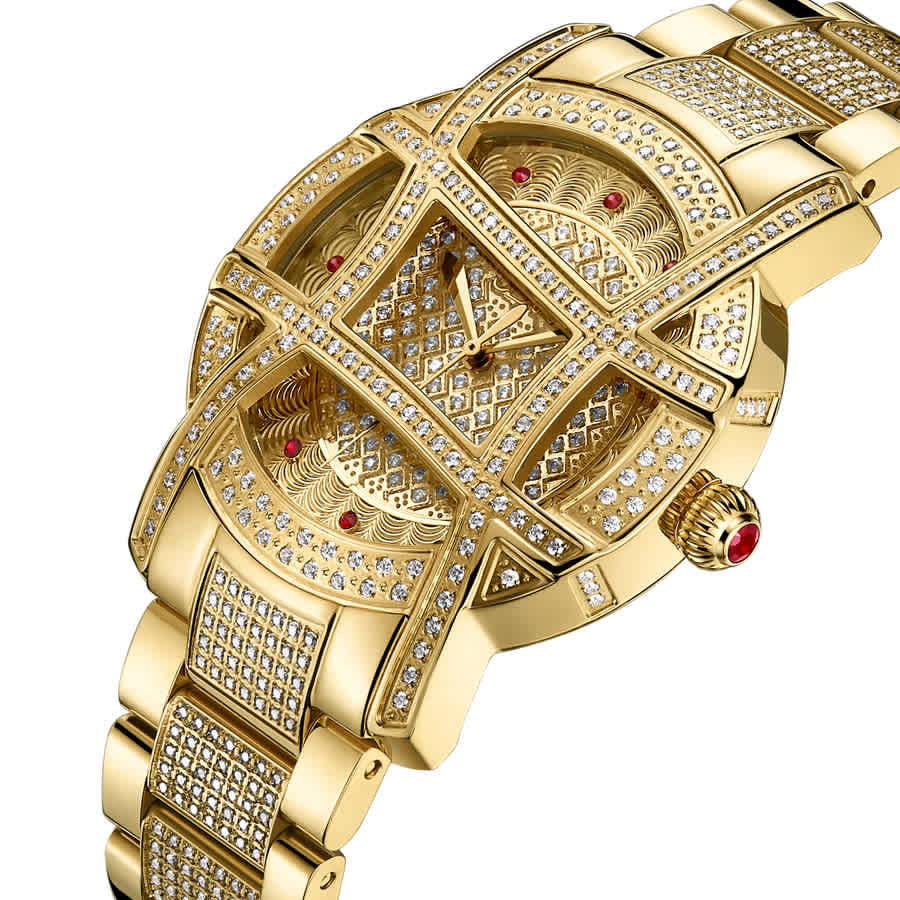 JBW Platinum Series Diamond Gold-tone Dial Ladies Watch PS510A JBW