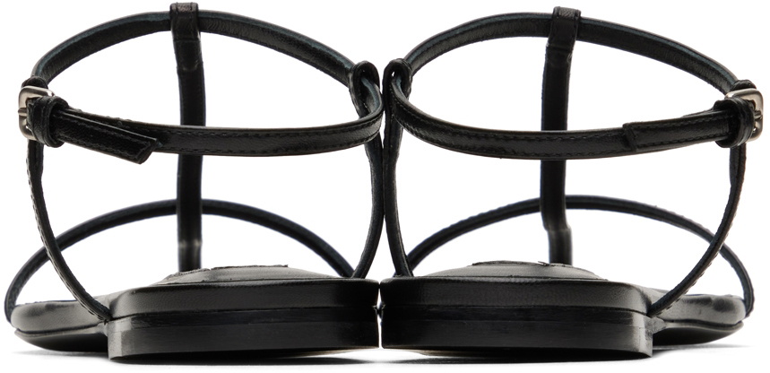 Jil Sander Black Tripon Flat Sandals Jil Sander
