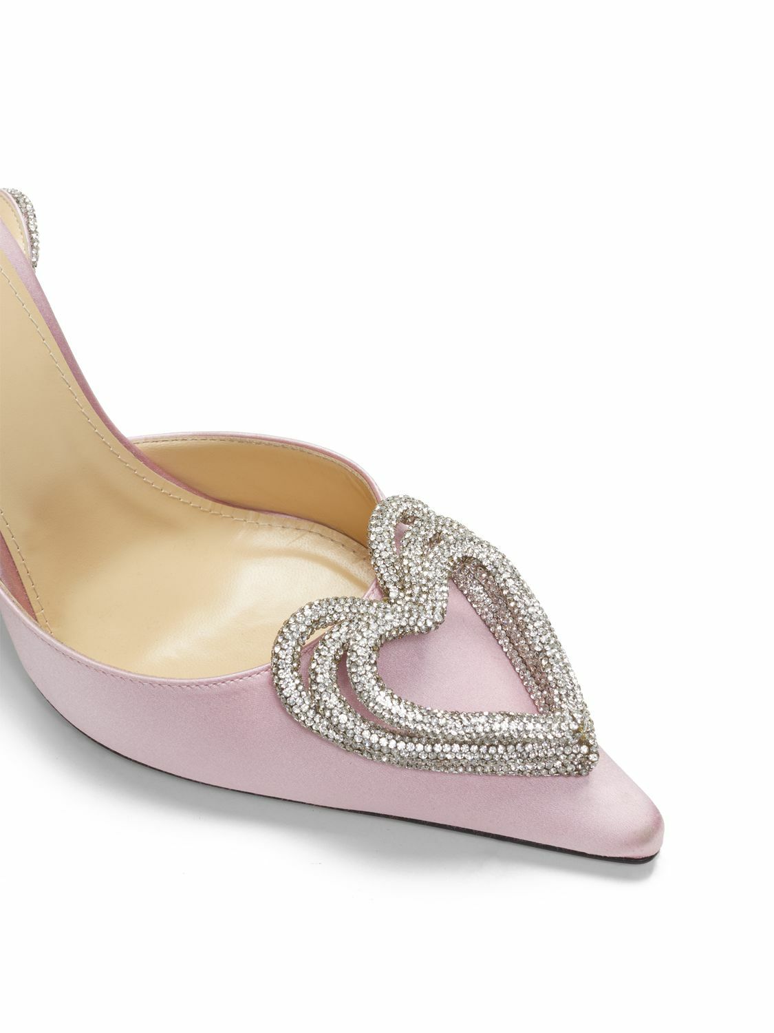 MACH & MACH - 110mm Triple Heart Satin Pumps MACH & MACH