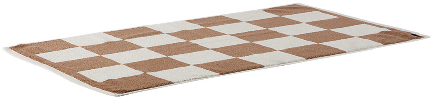 HAY Brown Check Bath Mat HAY