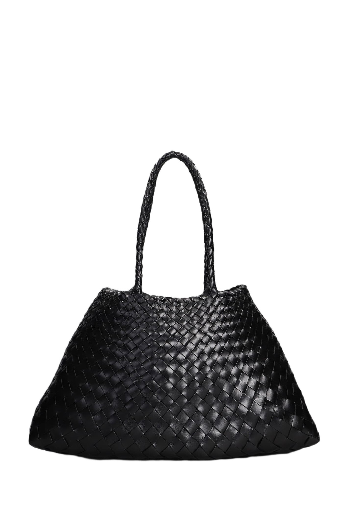 Dragon Diffusion Santa Croce Big Tote In Black Leather Dragon Diffusion