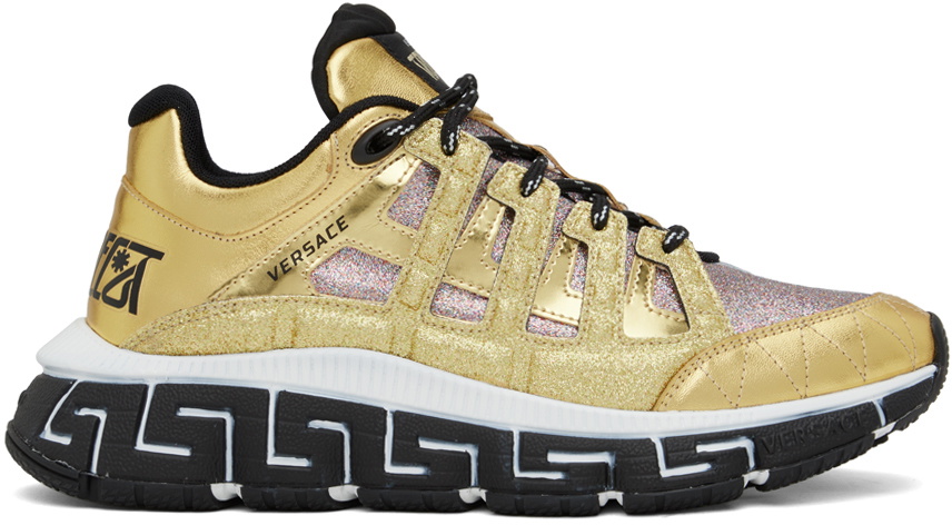 Versace Gold Trigreca Sneakers Versace