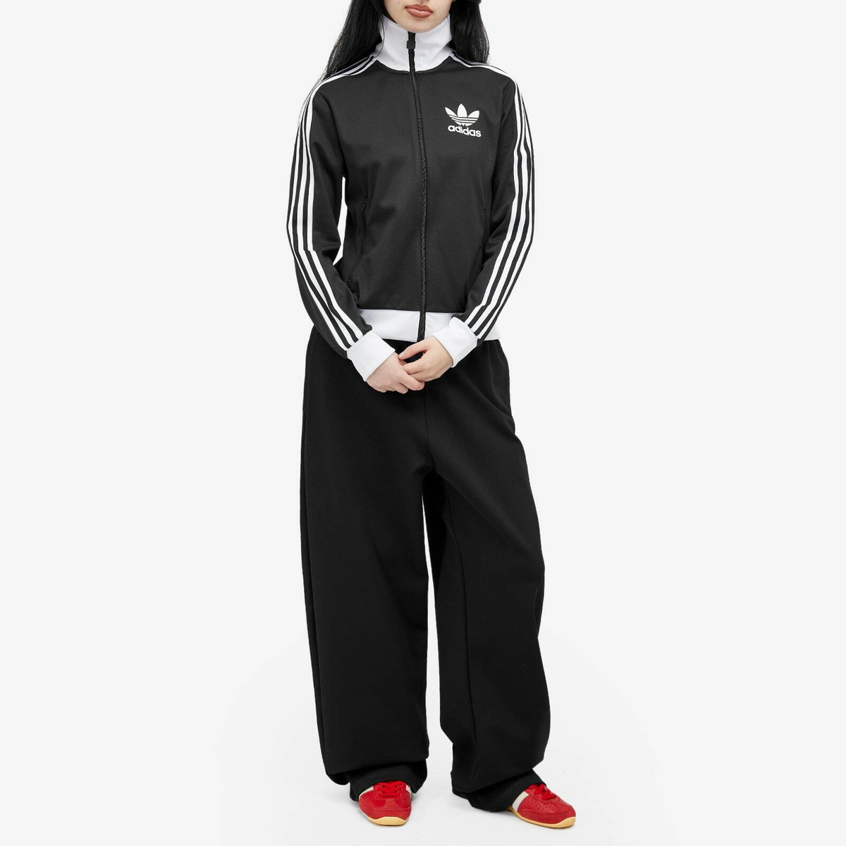 Adidas Women's Beckenbauer Track Top in Black adidas