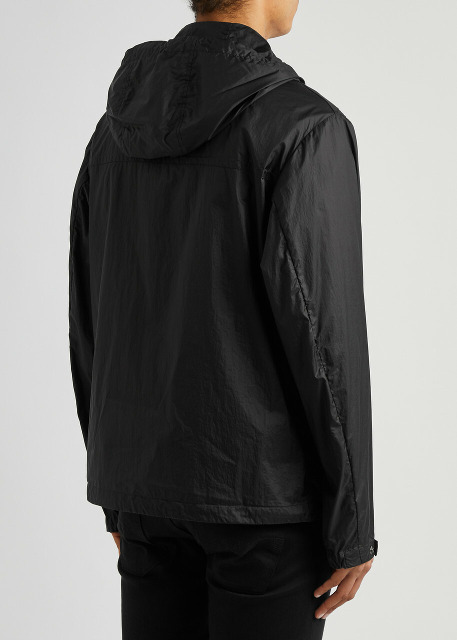 Moncler Samakar Hooded Shell Jacket Black 6, Men's Designer Shell ...