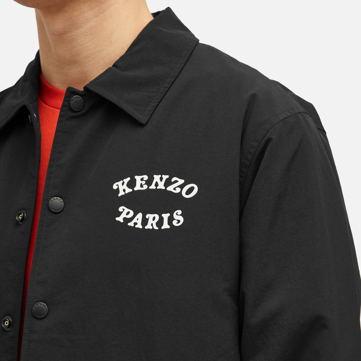 Kenzo Men's Verdy Collection Heavy Coach Jacket in Black Kenzo