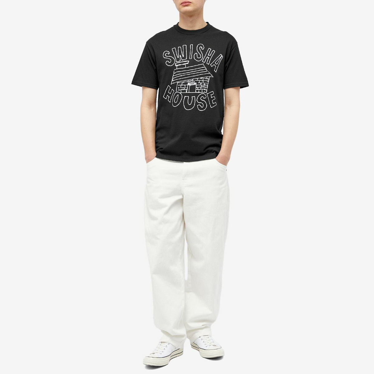 Pleasures Men's Swishahouse Trademark T-Shirt in Black PLEASURES