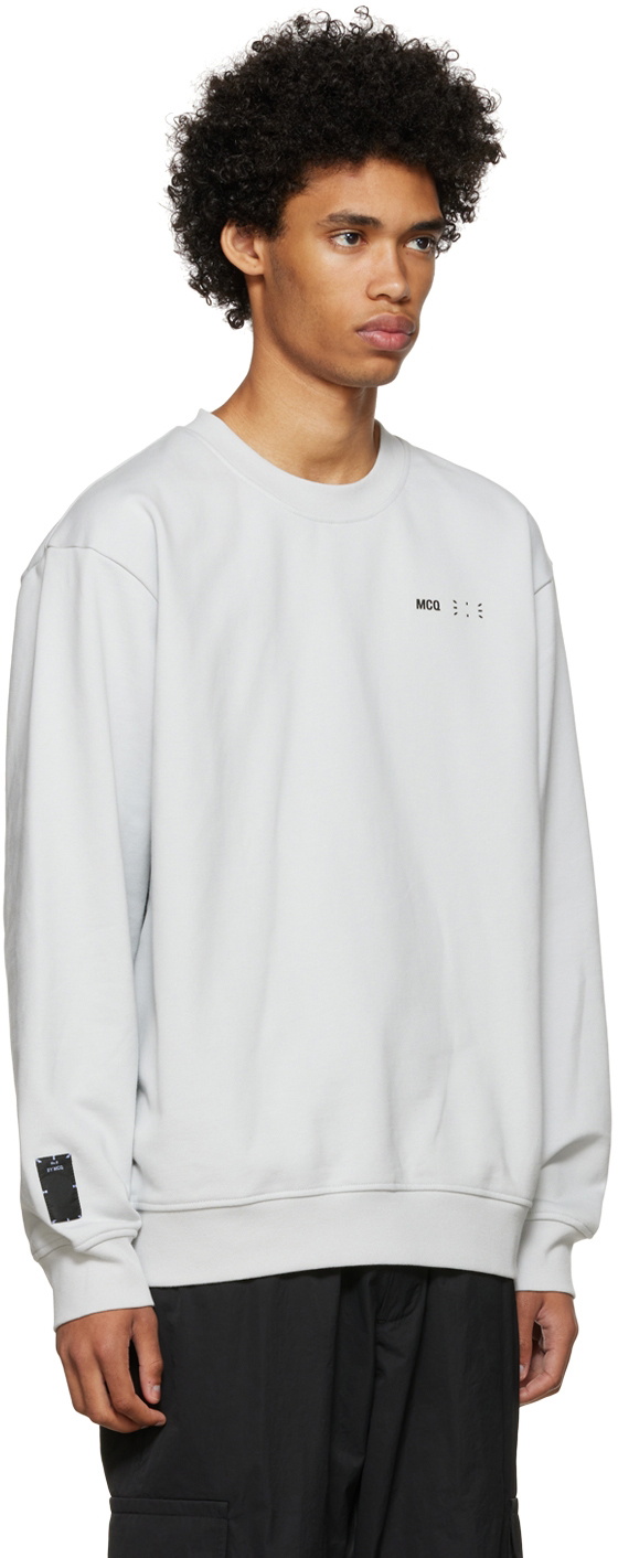 MCQ Gray Cotton Sweatshirt McQ Alexander McQueen