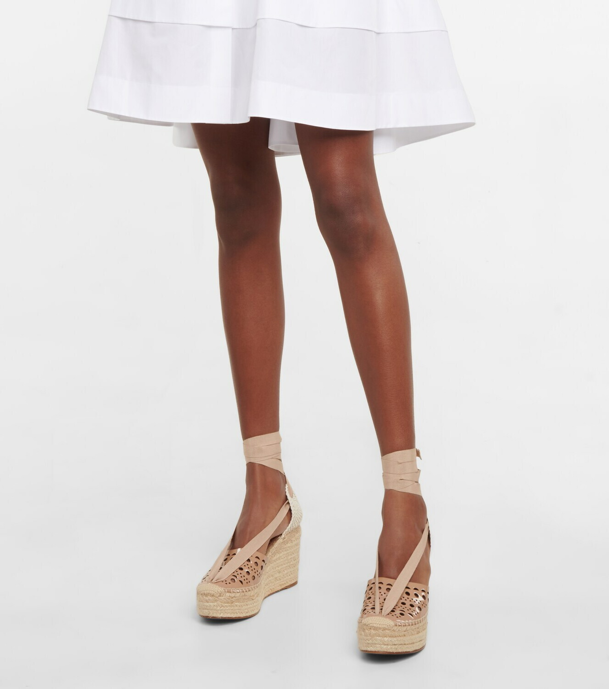 Alaïa Laser-cut espadrille wedges ALAÏA