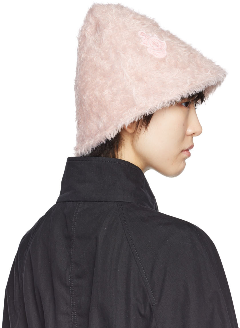 Moncler Genius 1 Moncler JW Anderson Pink Fuzzy Hat Moncler Genius