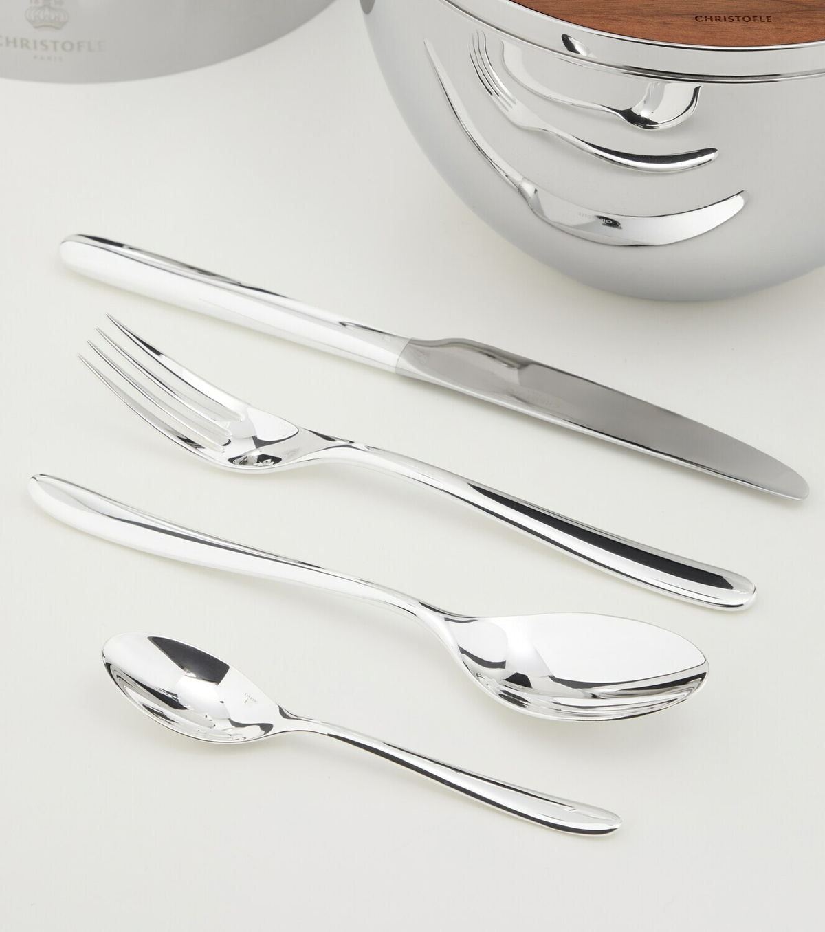 Christofle Mood 24-piece silver-plated cutlery set Christofle