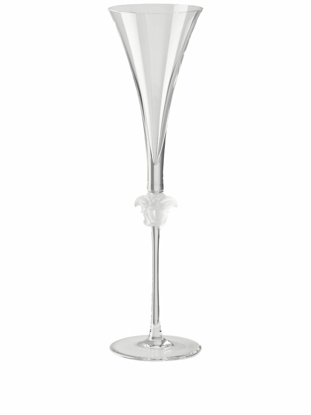 Versace Clear Medusa Lumiere Crystal Champagne Glass Versace