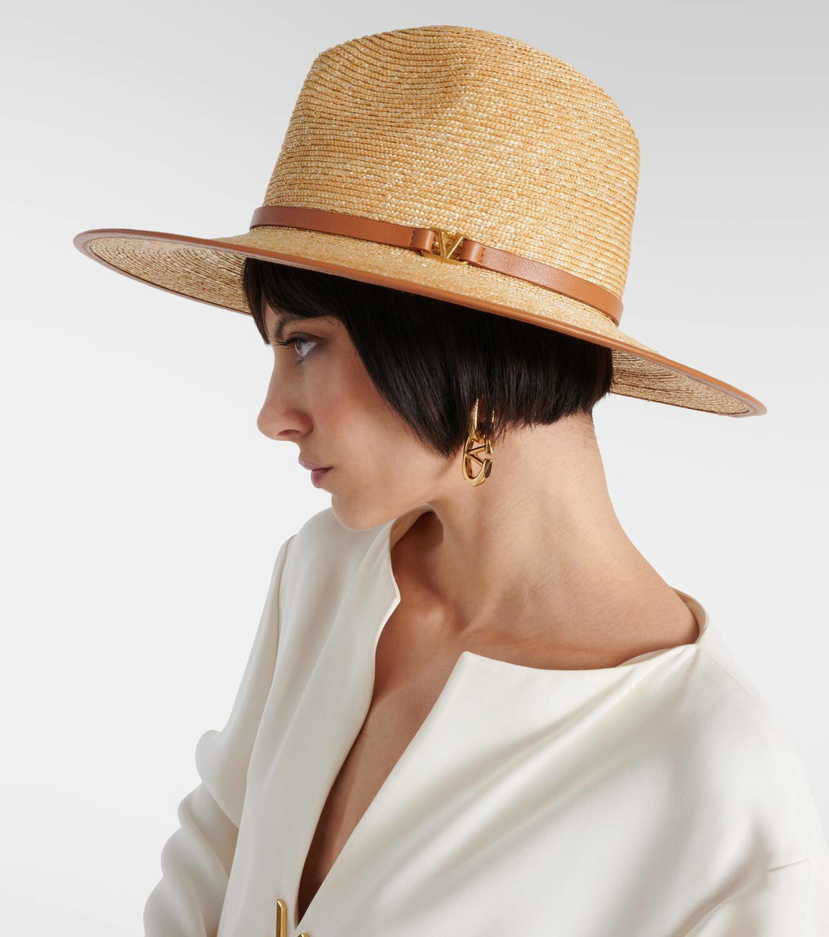 Valentino VLogo Signature straw Panama hat Valentino