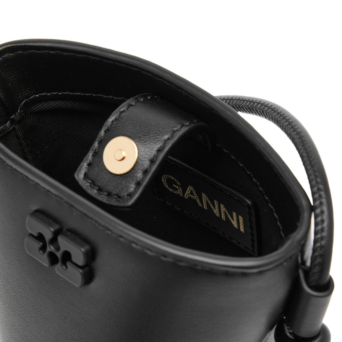 GANNI Women's Bou Crossbody Bag in Black GANNI