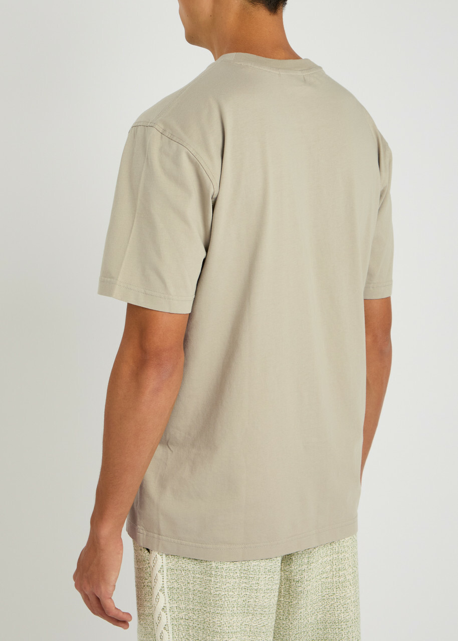 NN07 Adam Logo Cotton T-shirt Beige NN07