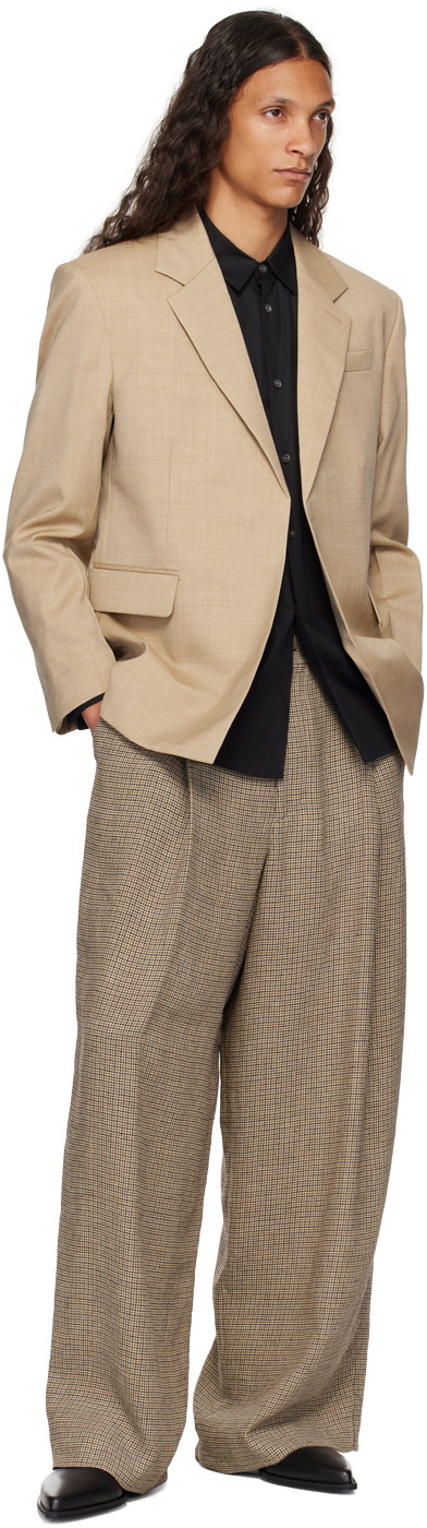 Peter Do Tan Padded Shoulder Blazer Peter Do