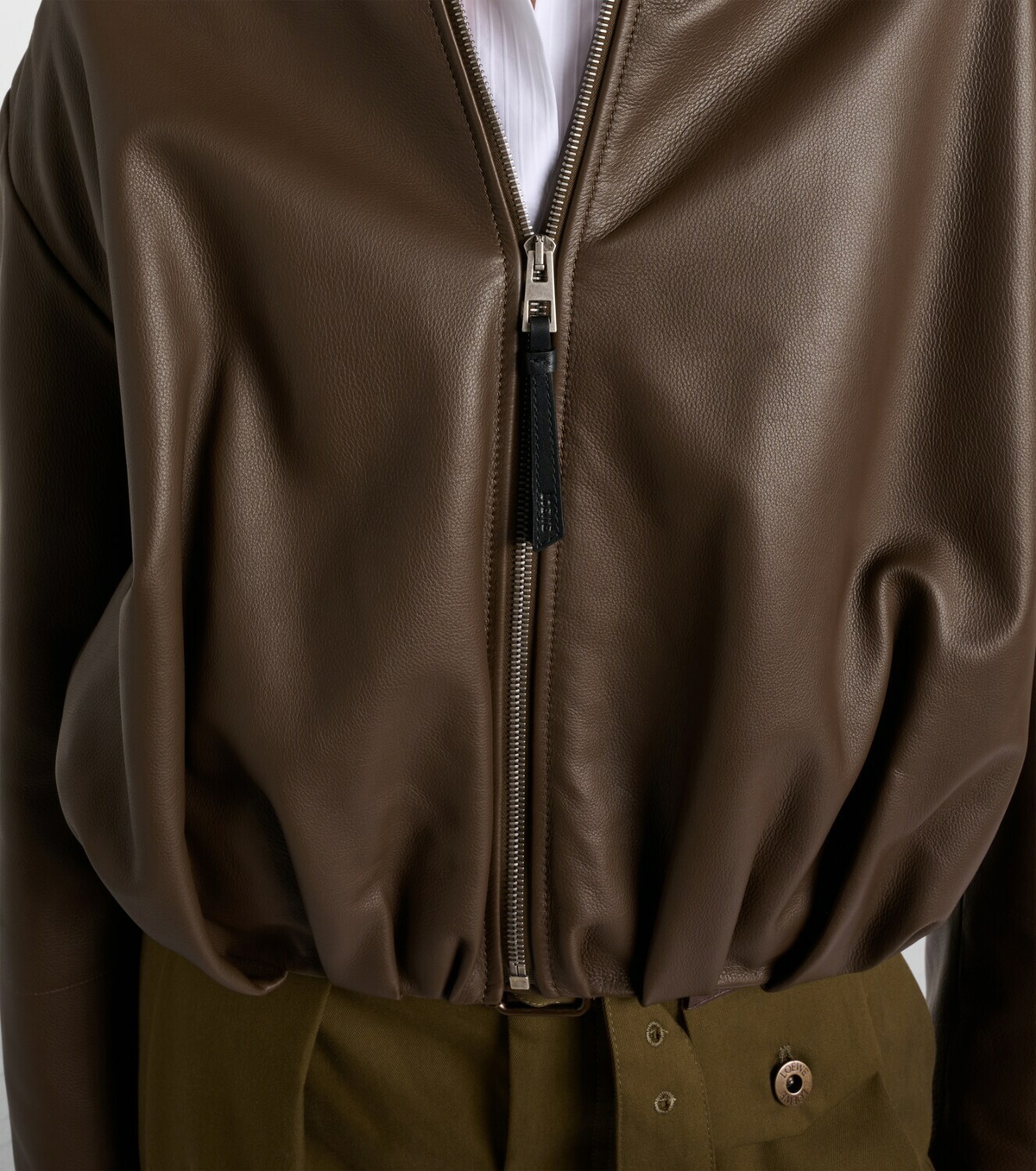 Loewe Draped leather jacket Loewe