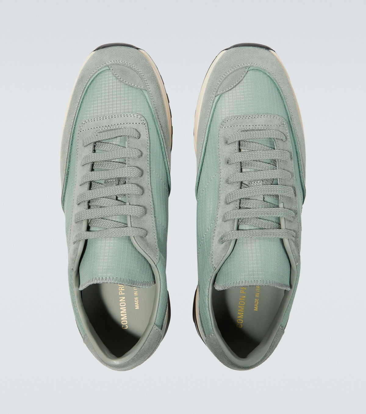 Common Projects - Track 80 suede-paneled sneakers Common Projects