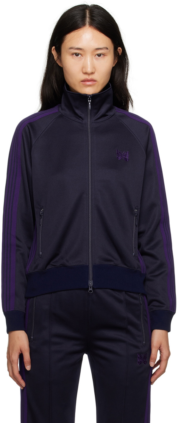 NEEDLES Navy Striped Track Jacket Needles