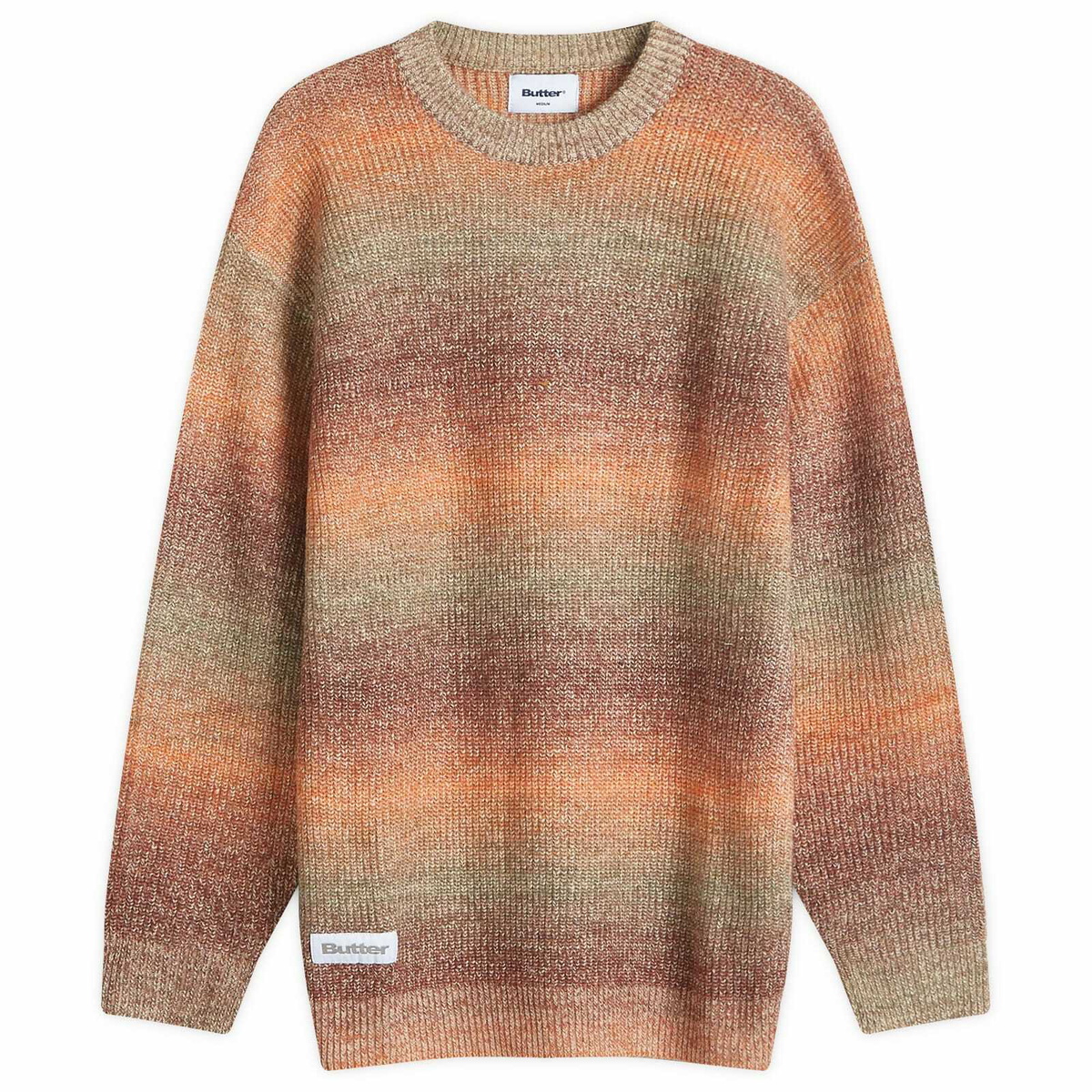 Butter Goods Men's Beams Jumper in Ochre Butter Goods