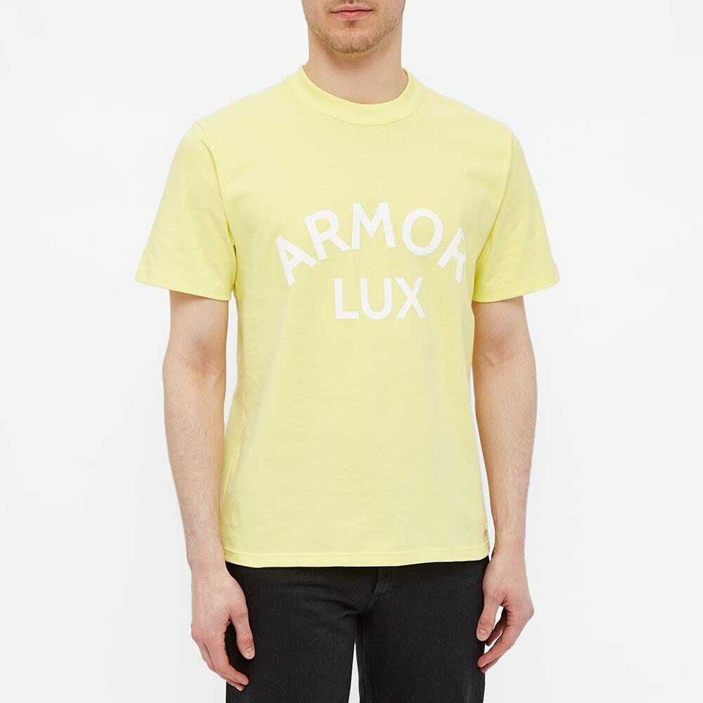 Armor-Lux Men's Classic Logo T-Shirt in Citrus Armor Lux
