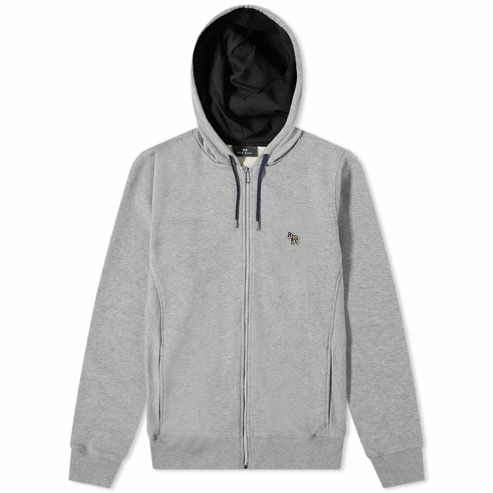 Paul Smith Men's Zebra Zip Hoody in Grey Marl Paul Smith