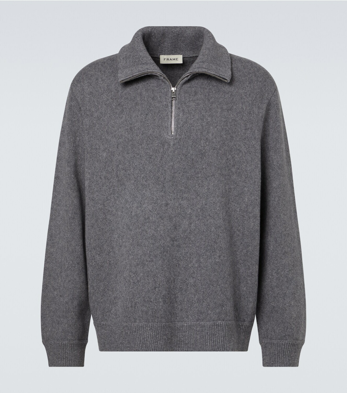 Frame Wool and cotton half-zip sweater Frame Denim
