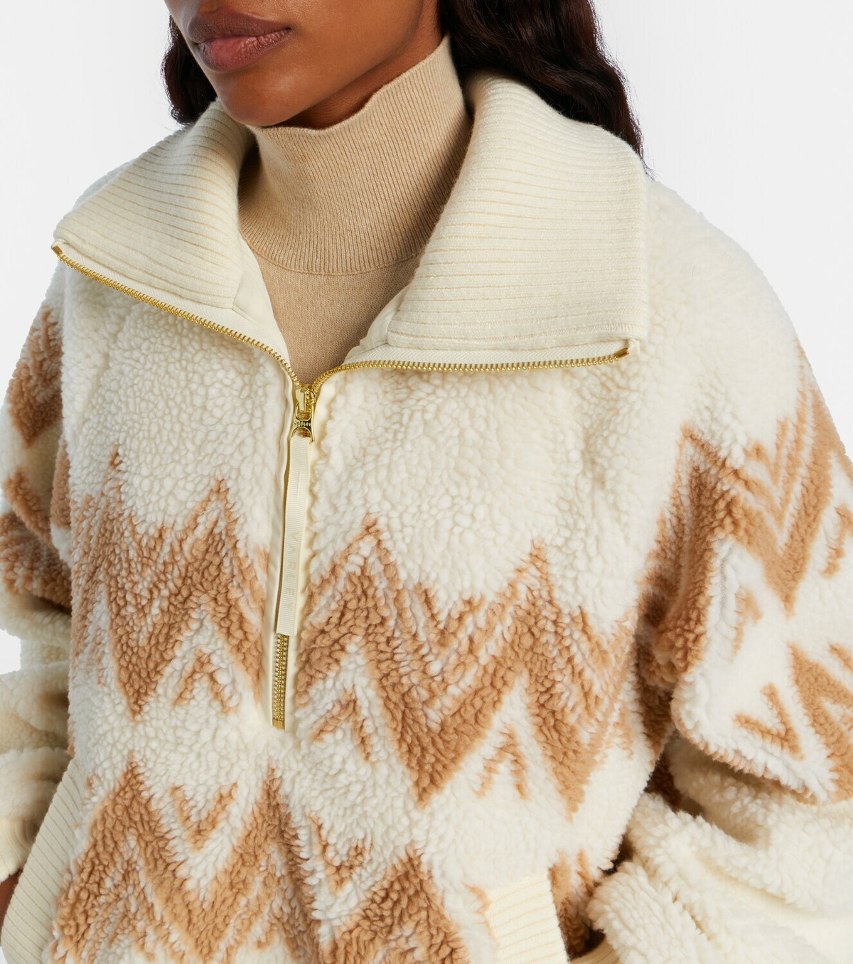 Varley Hendrik jacquard teddy jacket Varley