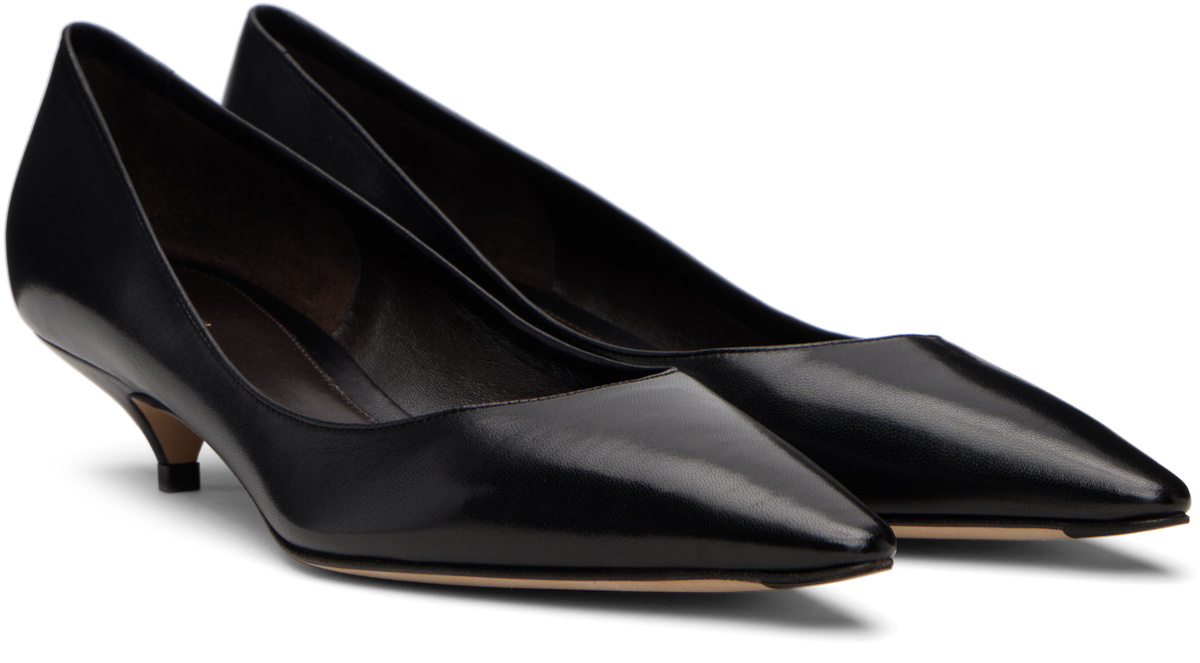 The Row Black Liisa Kitten Two Heels The Row
